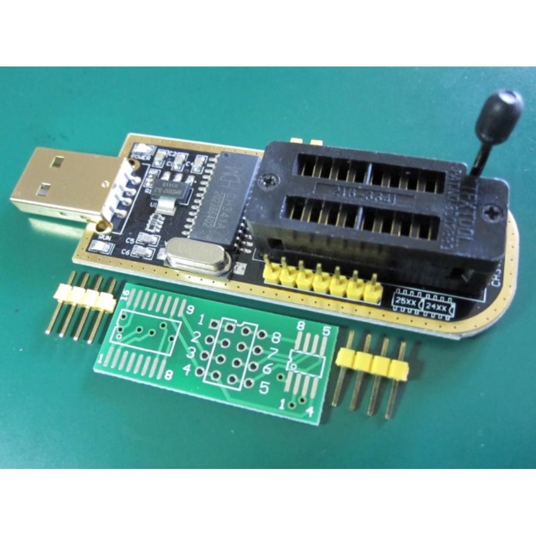 CH341A PROGRAMMER 24/25 USB motherboard routing BIOS LCD FLASH 2425 ...