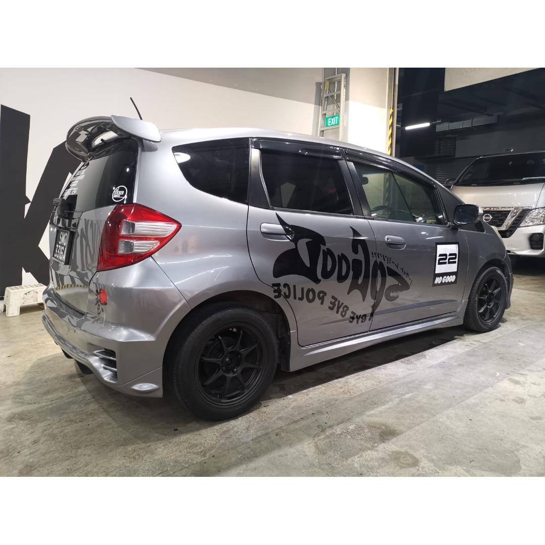 Customisable honda Fit Racing Side Stripes Design side design vinyl car ...