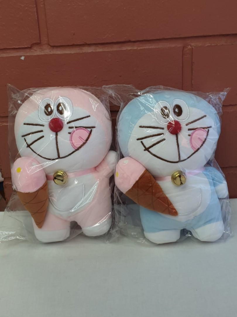 Doraemon with Ice Cream Plush, Hobbies & Toys, Toys & Games on Carousell