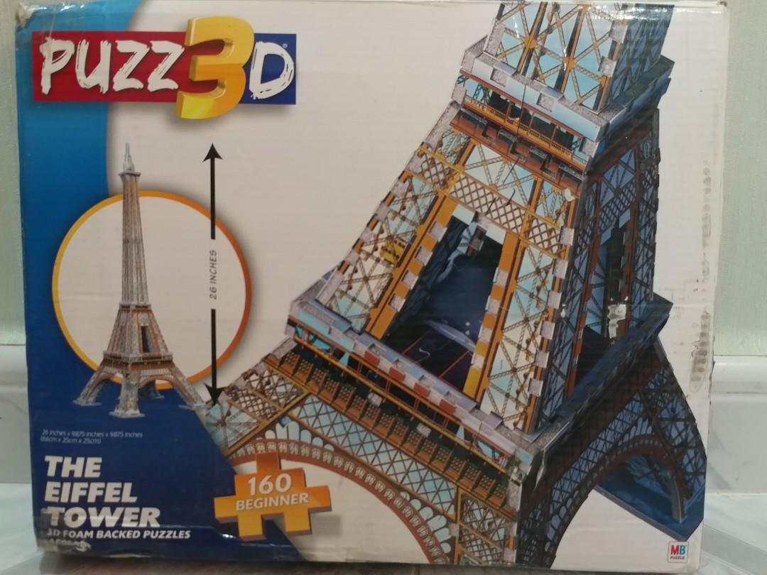EIFFEL TOWER 3D FOAM BACKED PUZZLE, 興趣及遊戲, 手作＆自家設計, 工藝用品及工具 - Carousell