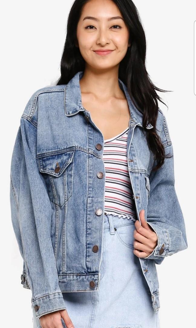 Factorie Oversized Denim Jacket, Women's Fashion, Coats, Jackets and ...