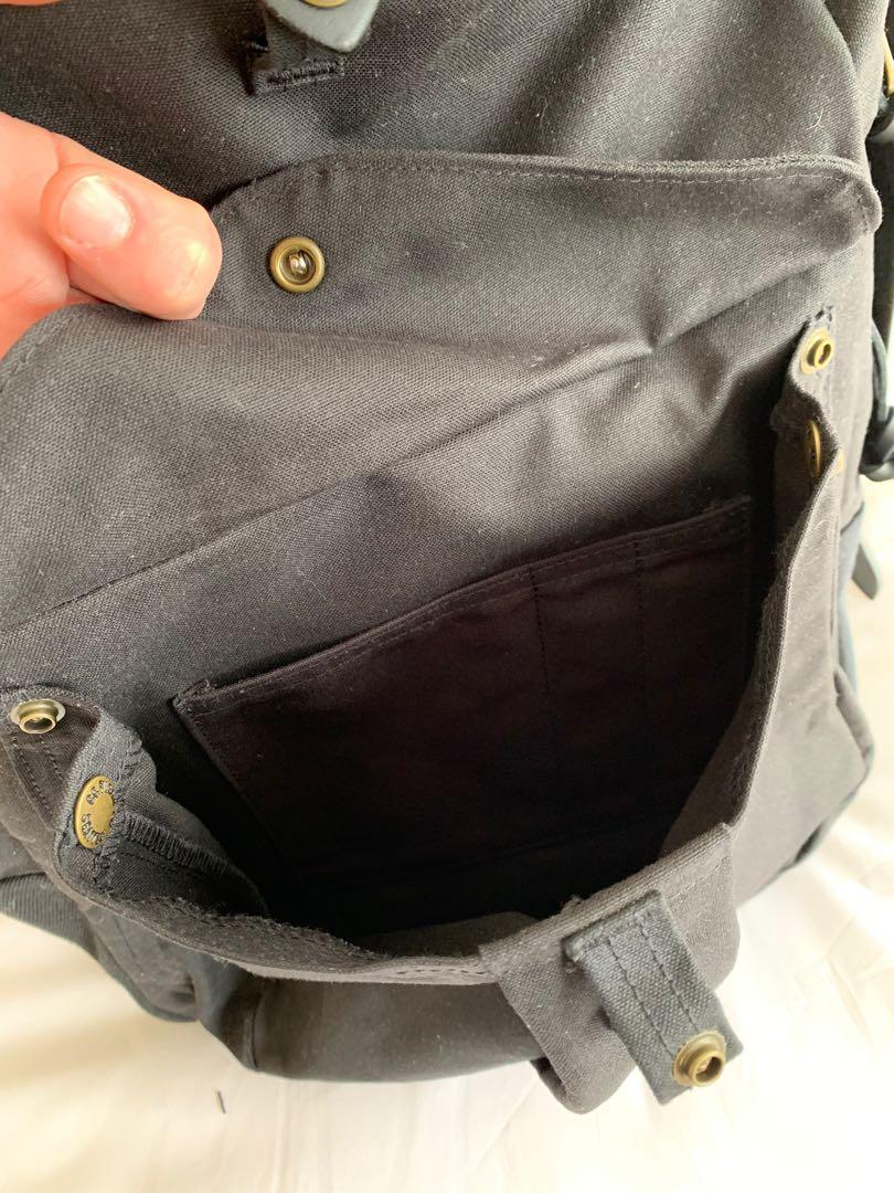 Filson Journeyman Black Waxed Canvas Backpack, Men's Fashion, Bags ...