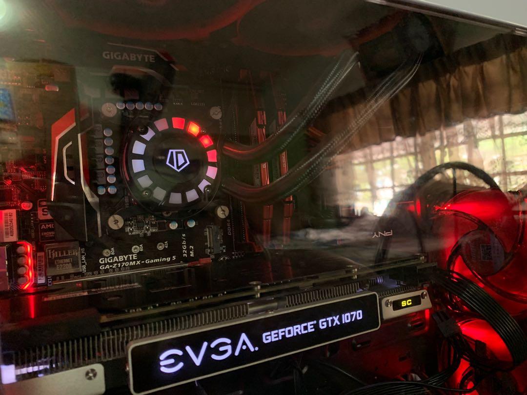 Gaming Setup complete with monitor keyboard mice and peripherals ...