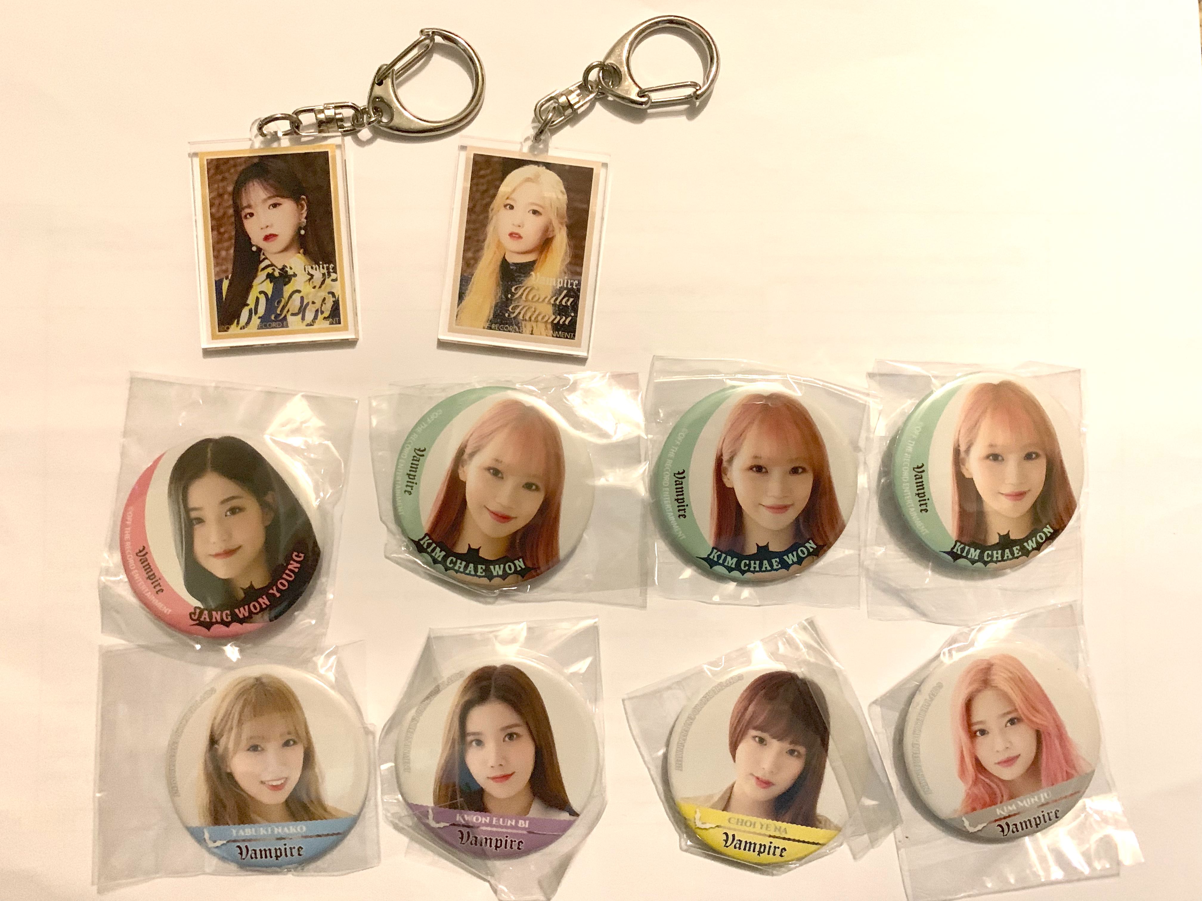IZONE Keychain Pin Official Japan Popup IZ*ONE, Hobbies & Toys ...
