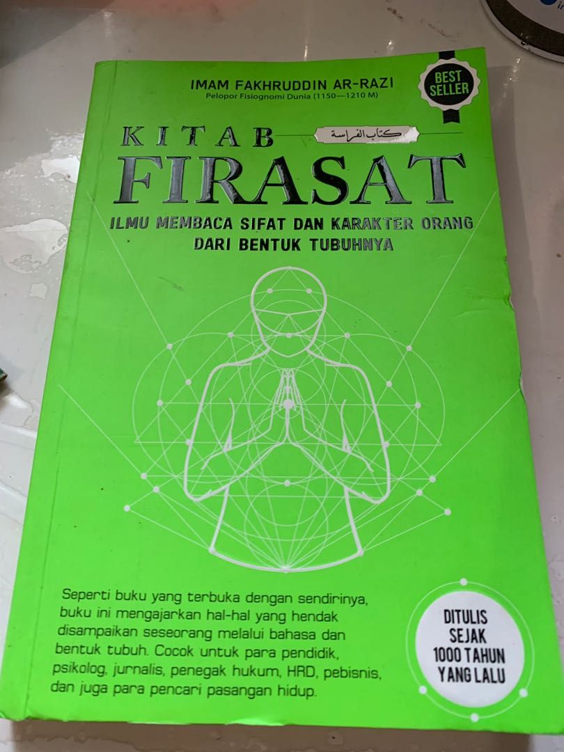 Kitab firasat ilmu membaca sifat dari bentuk tubuh, Buku & Alat Tulis, Buku di Carousell