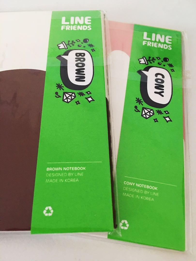 Korea Line Friends BROWN & CONY Notebook, Hobbies & Toys, Stationery ...