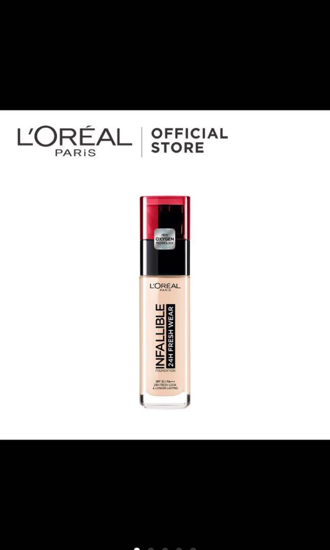 Loreal Infallible Foundation shade 120, Beauty & Personal Care, Face ...