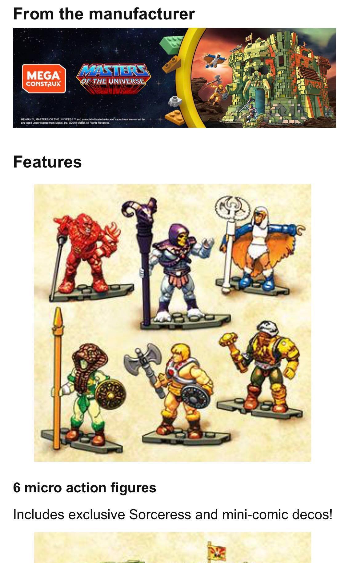 Mega Construx Masters of the Universe Castle Grayskull, Hobbies & Toys ...