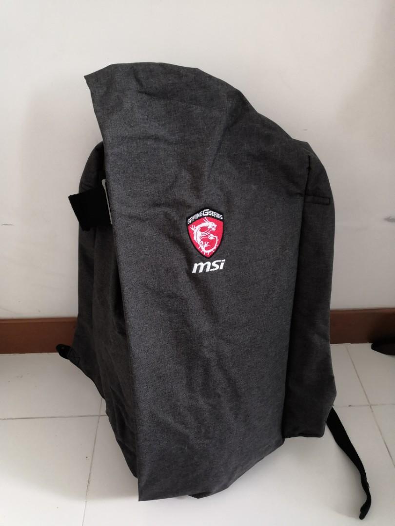 MSI laptop backpack, Computers & Tech, Parts & Accessories, Laptop Bags ...