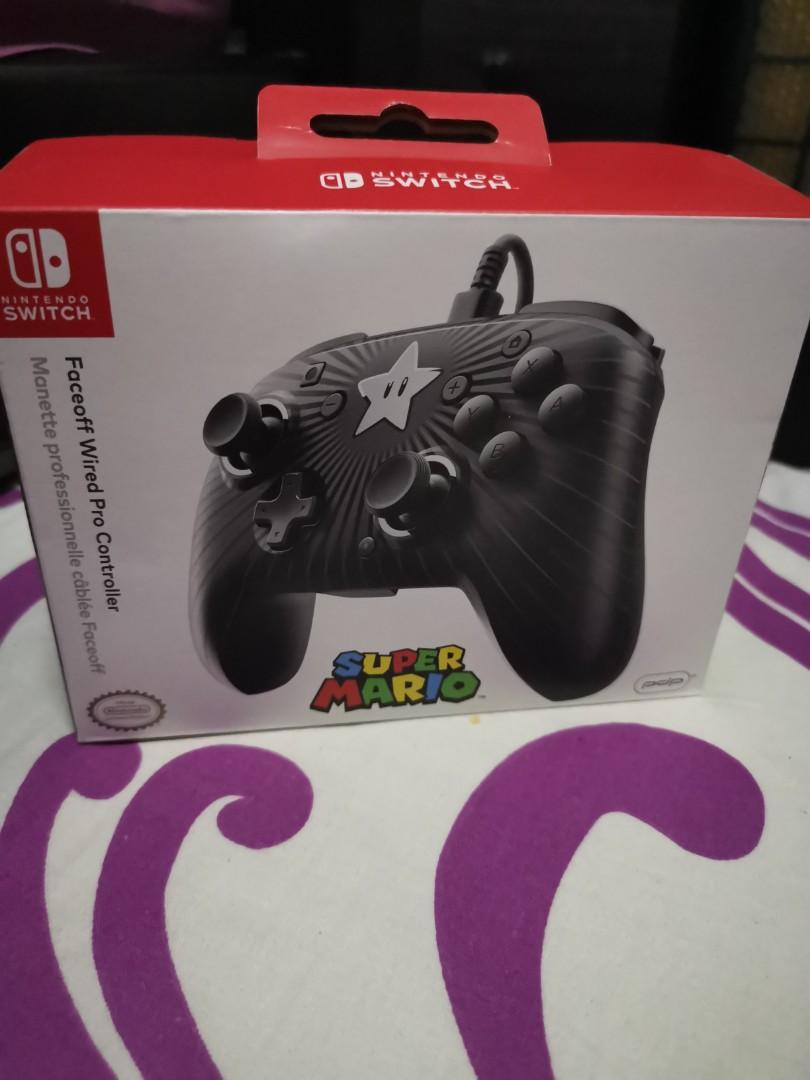 Nintendo Switch Faceoff Wired Pro Controller - Super Mario, Video ...