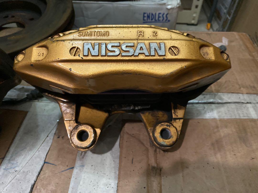 Nissan Skyline R34 4 pot sumitomo caliper. Free rotor 310mm x 30mm, Car ...