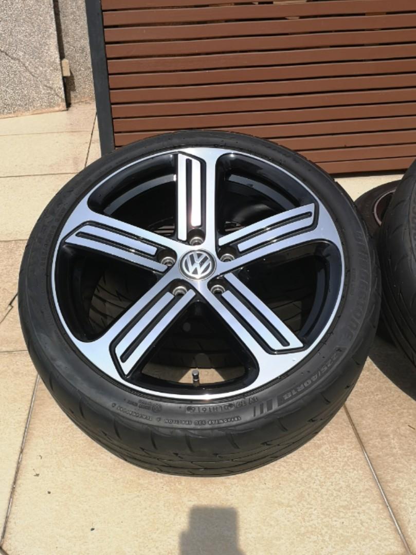 Original VW MK7 Golf R 18" Cadiz Rims, Car Accessories, Tyres & Rims on ...