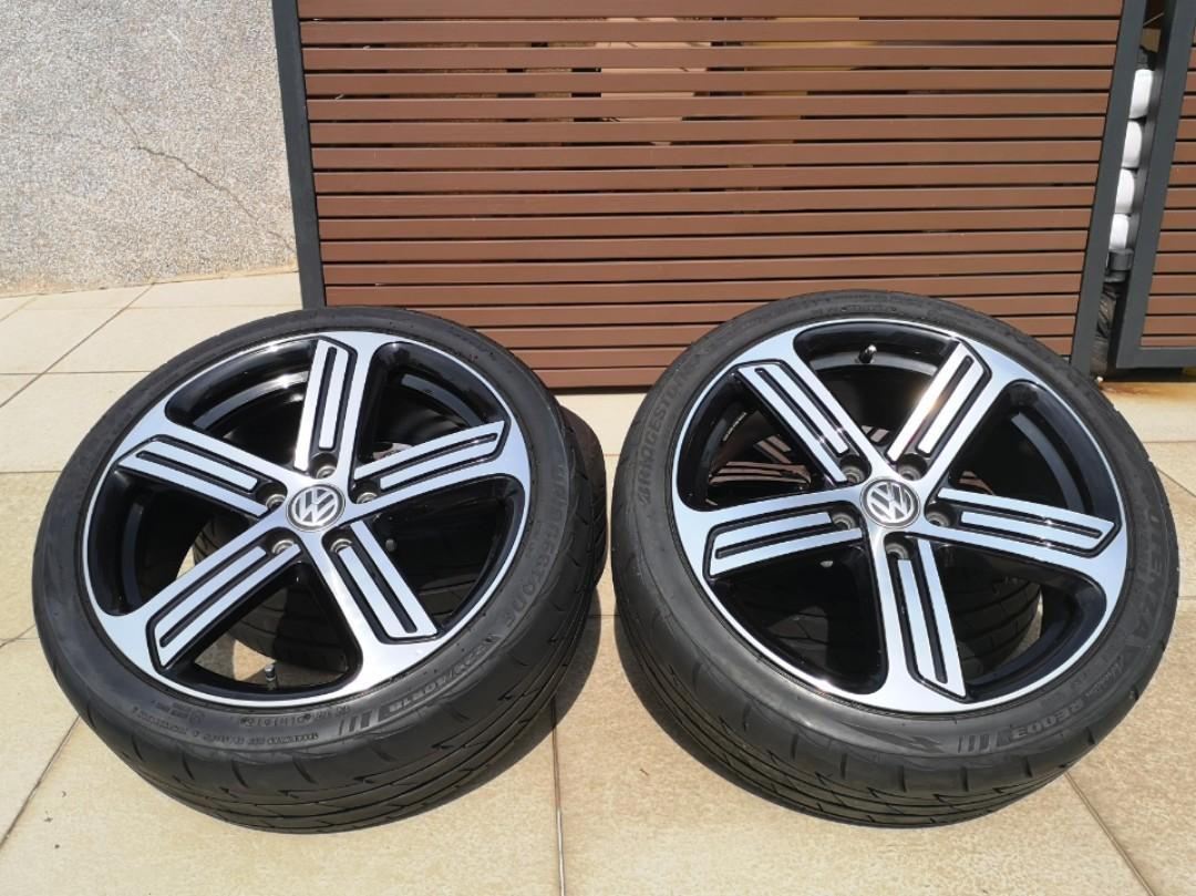 Original VW MK7 Golf R 18" Cadiz Rims, Car Accessories, Tyres & Rims on ...