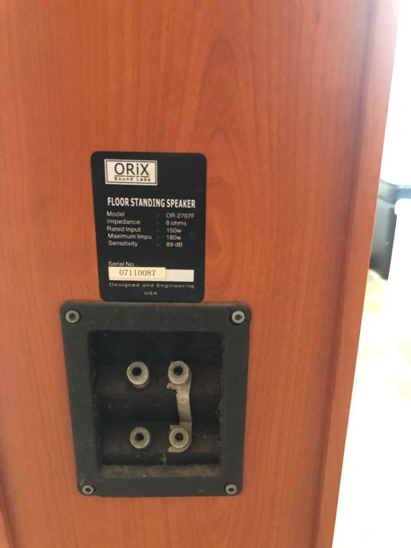 Orix Standing speakers (need an amplifier), Electronics, Audio on Carousell