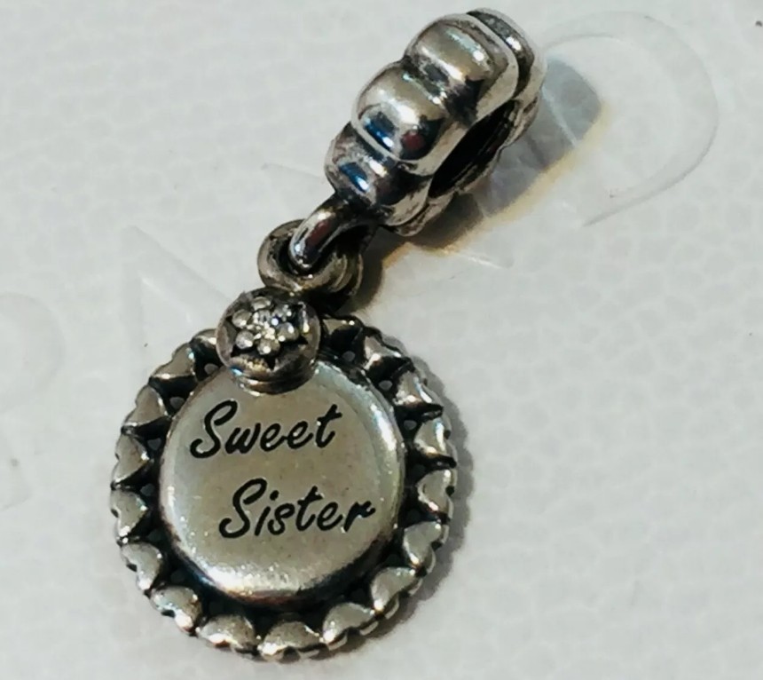 Pandora Sweet Sisters Dangle Charm, Luxury, Accessories on Carousell