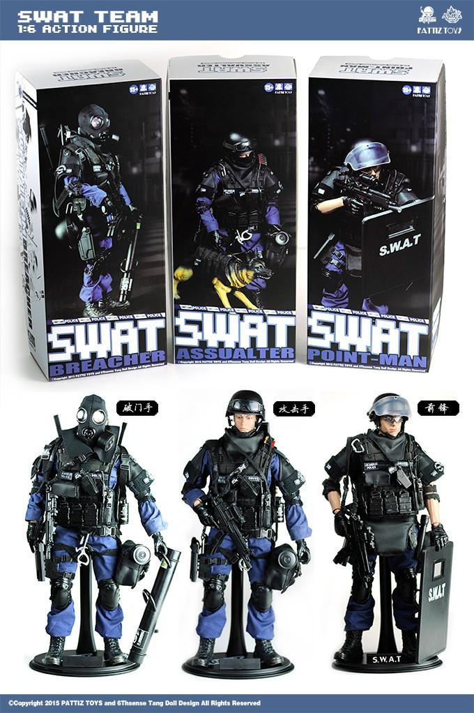 Pattiz Toy Swat Team 1/6 scale Set of 3 collectable figures, Hobbies ...