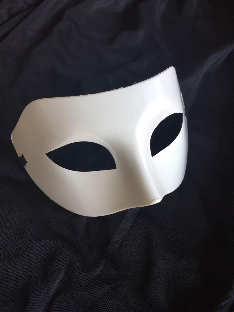 Phantom of the Opera Halloween Costume Mask and Cape, Men's Fashion ...