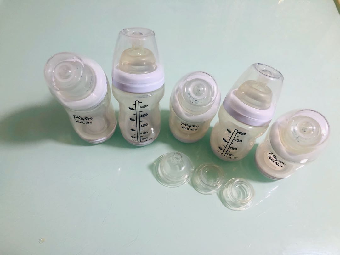 Playtex milk bottles set, Babies & Kids, Nursing & Feeding ...