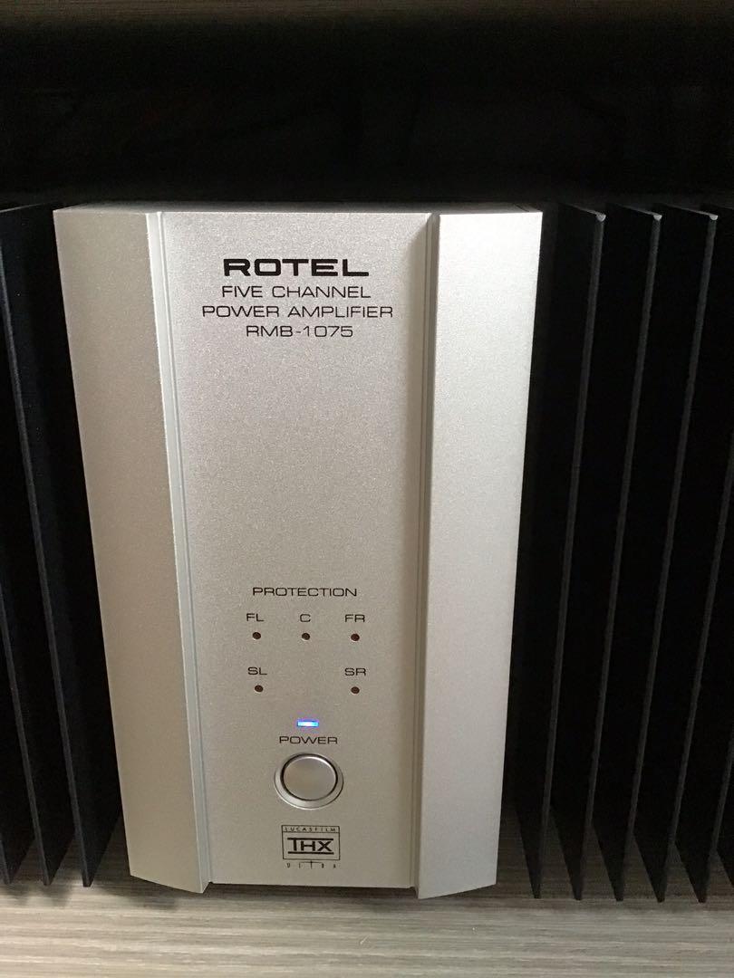 Rotel RSP-1068 & RMB-1075 Pre Amp Processor Power Amp, Audio, Other ...