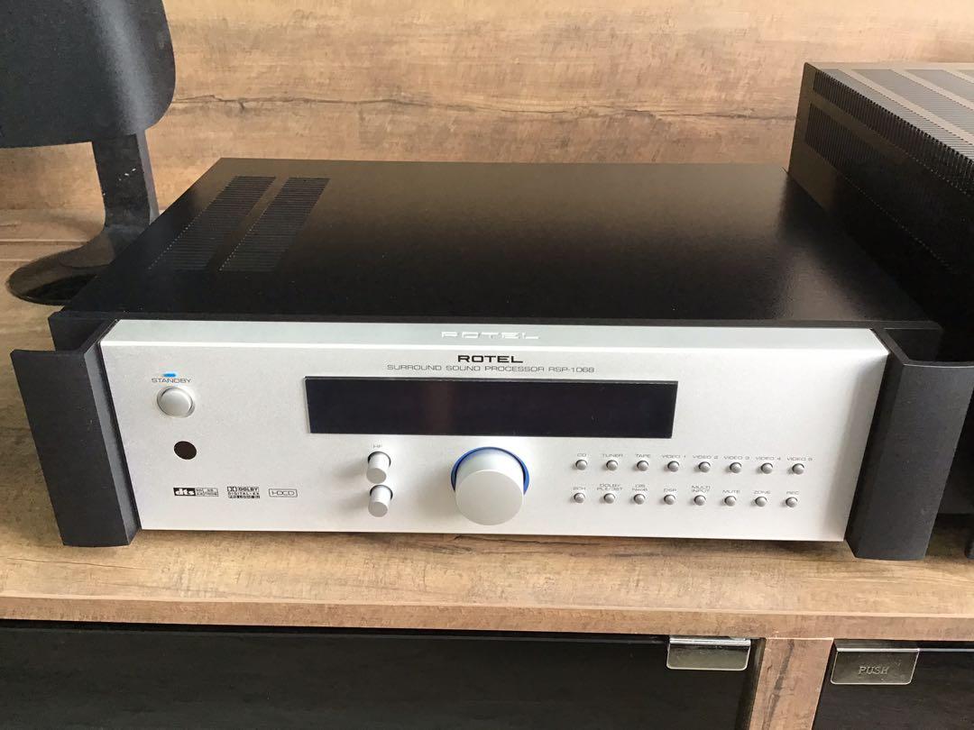 Rotel RSP-1068 & RMB-1075 Pre Amp Processor Power Amp, Audio, Other ...