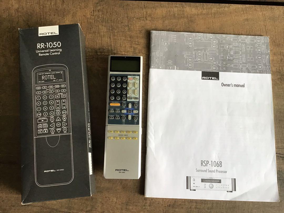 Rotel RSP-1068 & RMB-1075 Pre Amp Processor Power Amp, Audio, Other ...