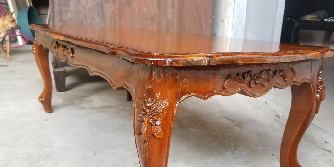 Solid Long Narra Center Table not mahogany tanguile palochina ...
