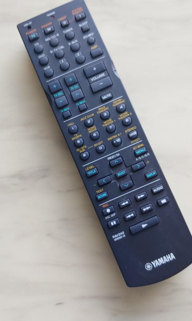 Yamaha Amplifier Remote Control, Audio, Other Audio Equipment on Carousell