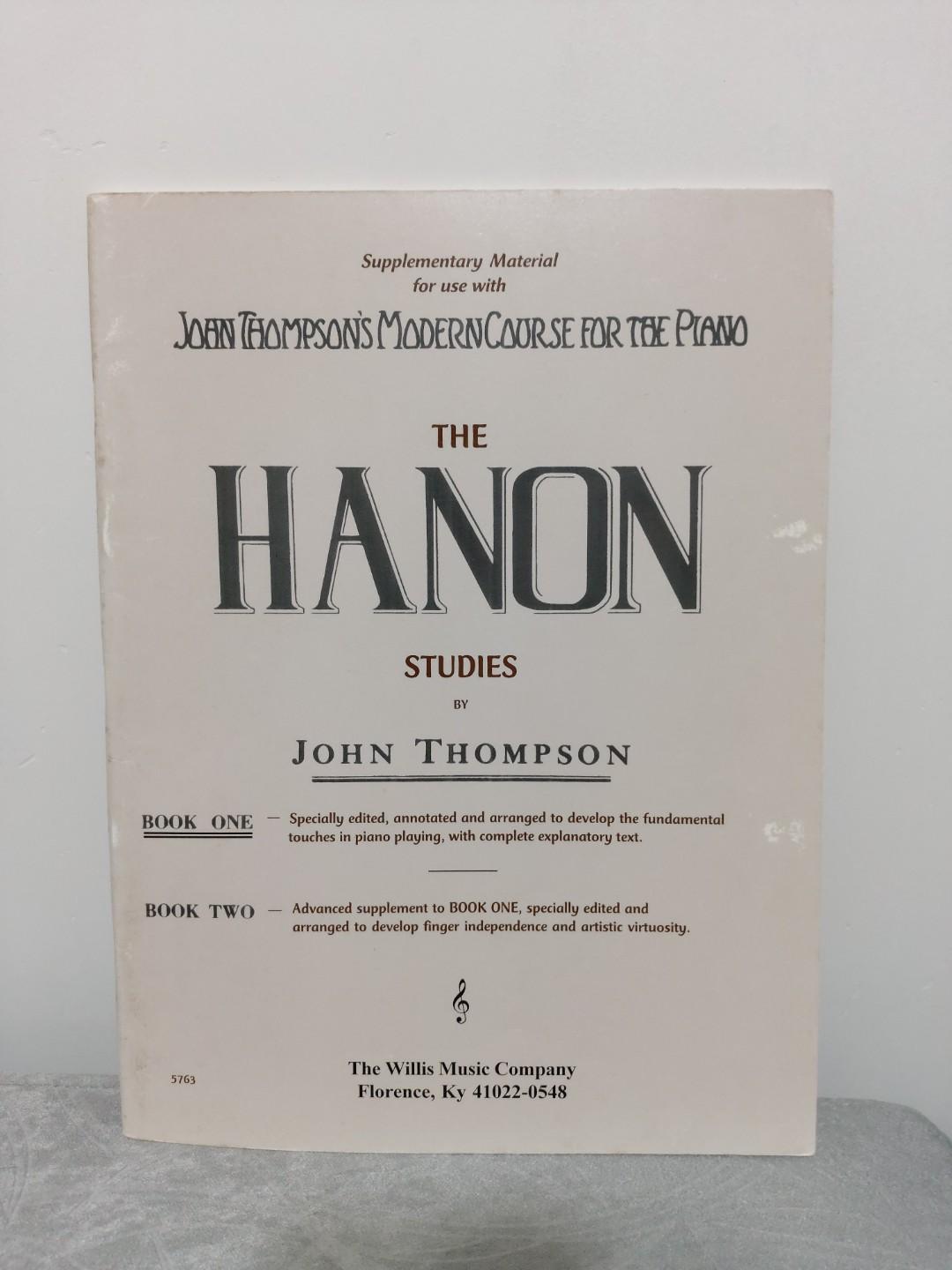 琴書 The Hanon Studies By John Thompson Book One, 興趣及遊戲, 書本 & 文具, 書本及雜誌 ...
