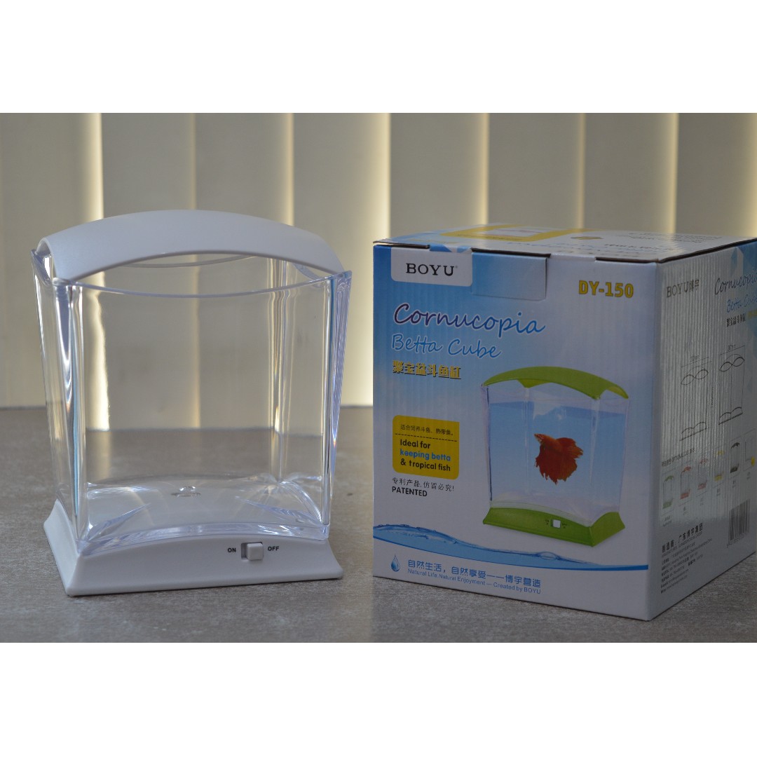 AQUARIUM MINI TANK SIAMESE FIGHTING FISH BOYU, Pet Supplies, Homes ...