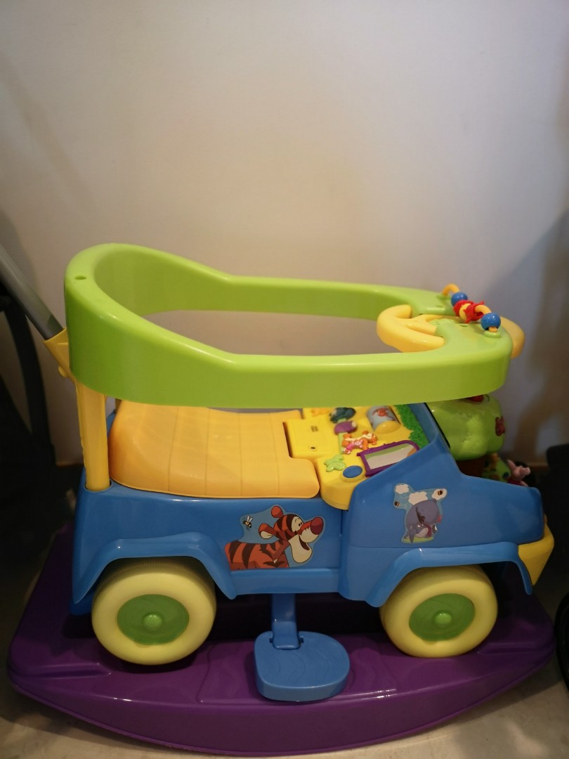 Winnie the Pooh musical toy car, Hobbies & Toys, Toys & Games on Carousell