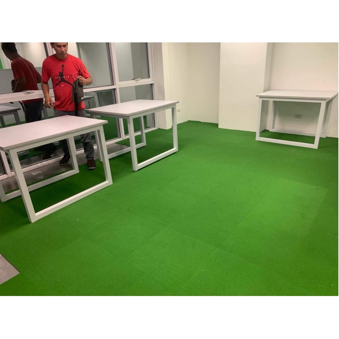 Carpet Tiles (Green Color) Partition, Furniture & Home Living, Office ...