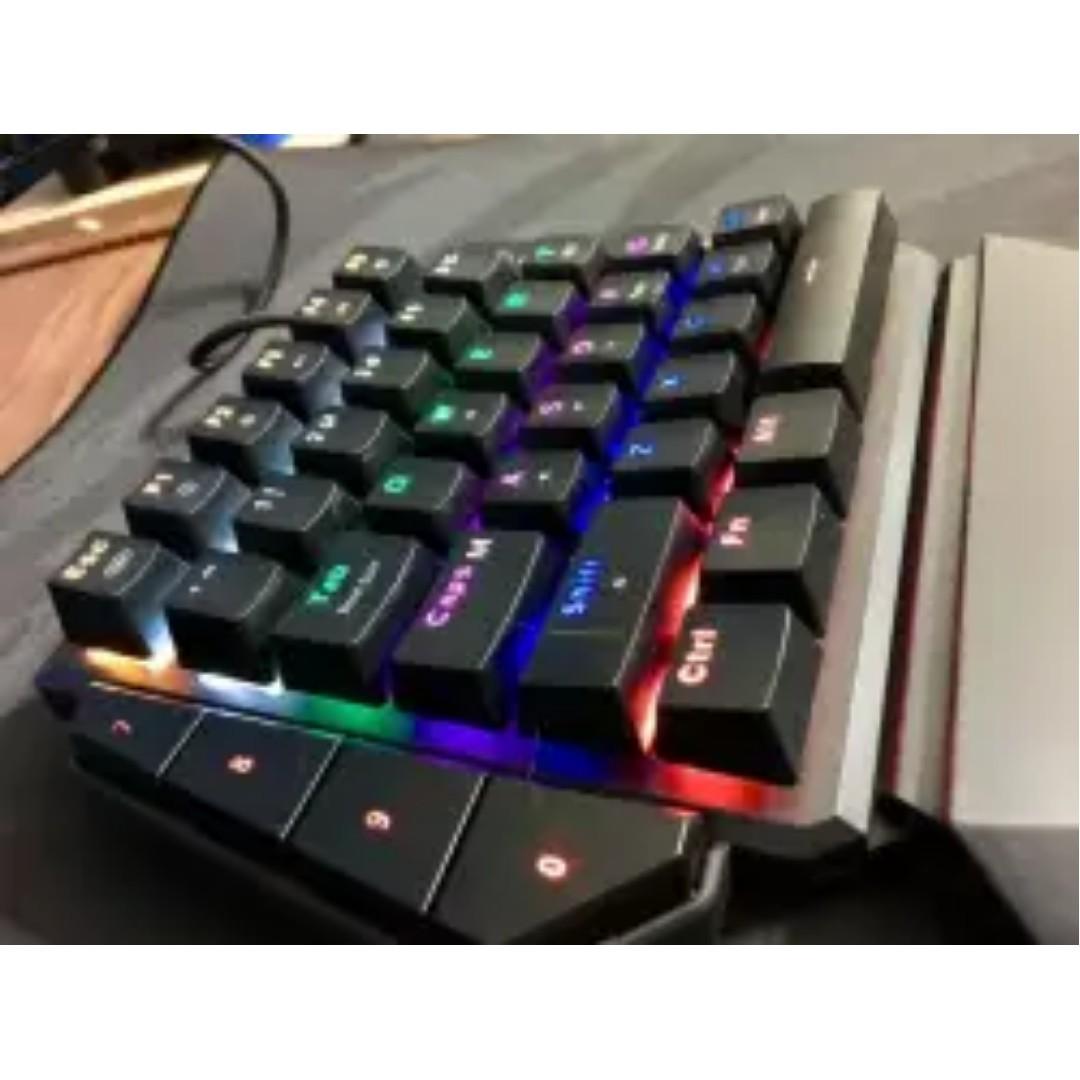 GameSir GK100 One Handed Gaming Keyboard Mechanical Mini Game Key Pad ...