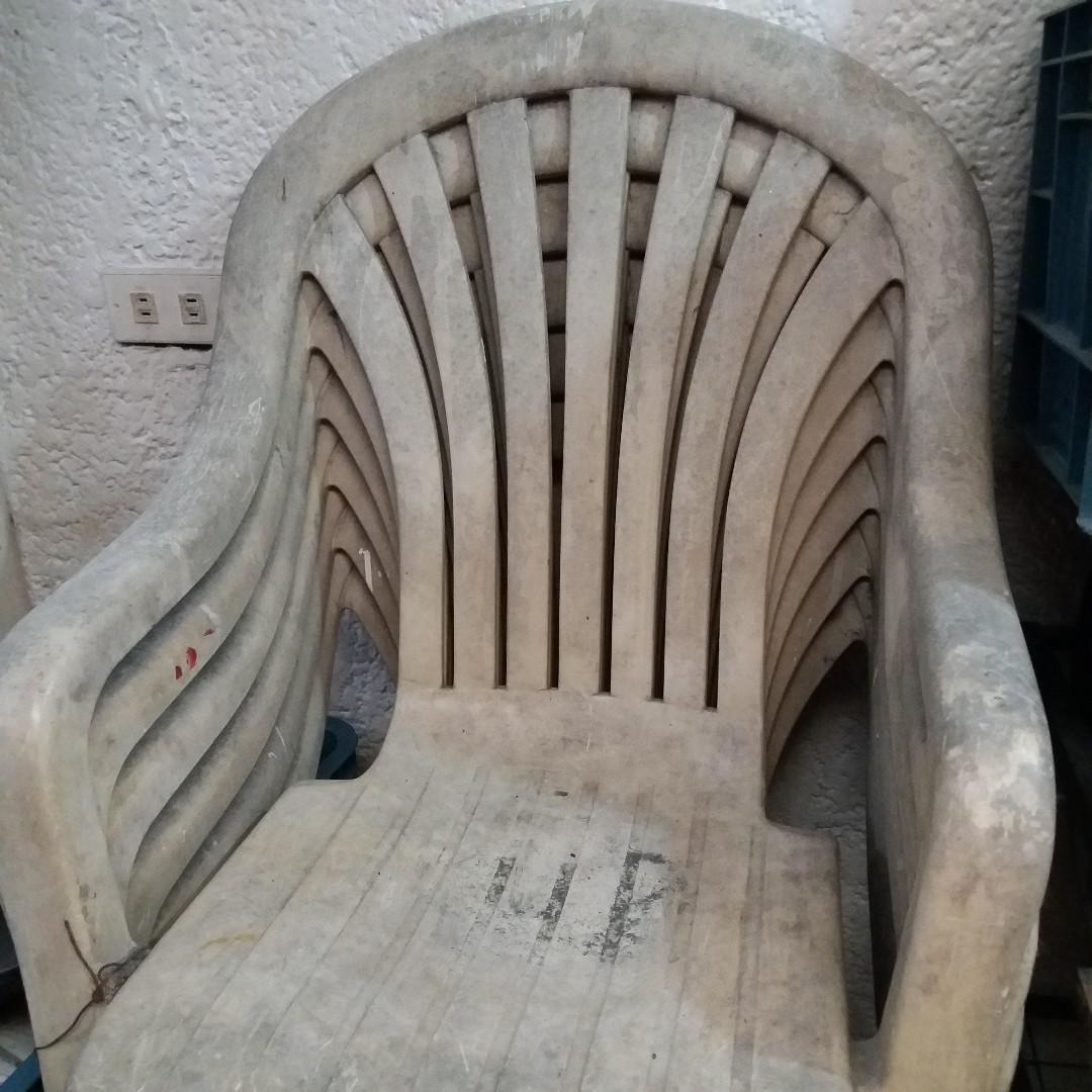 HIGH BACK MONOBLOC CHAIR WITH ARM REST, Furniture & Home Living ...