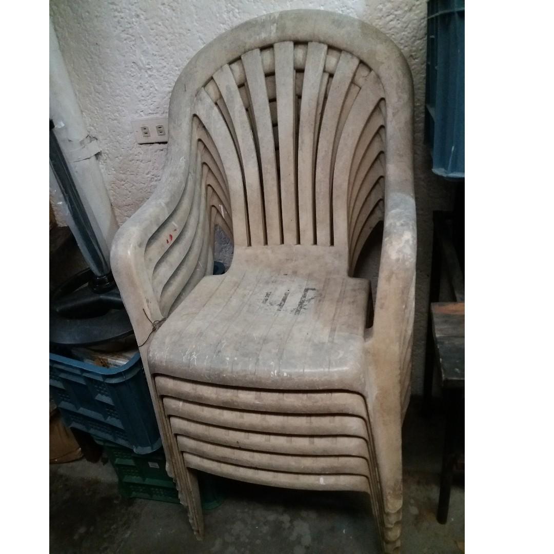 HIGH BACK MONOBLOC CHAIR WITH ARM REST, Furniture & Home Living ...