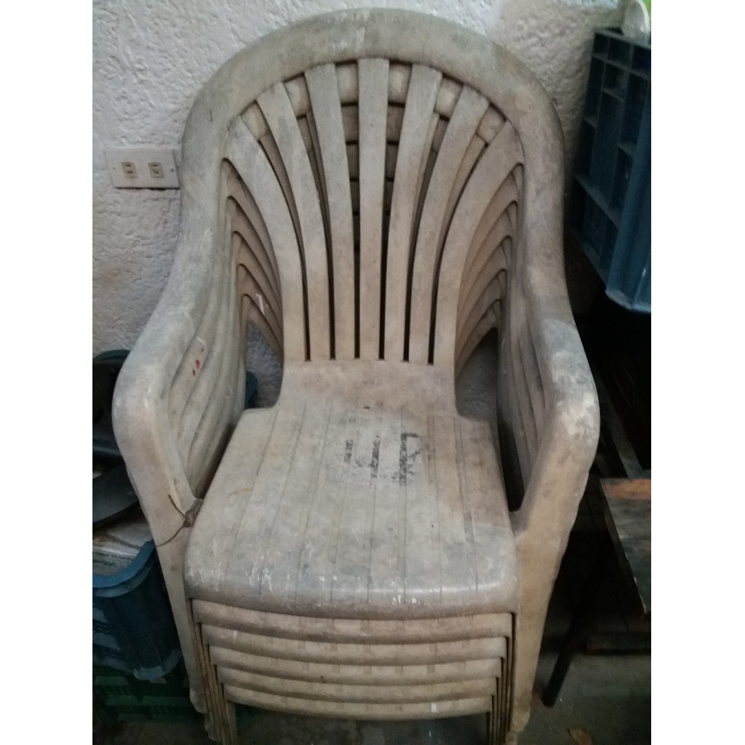HIGH BACK MONOBLOC CHAIR WITH ARM REST, Furniture & Home Living ...