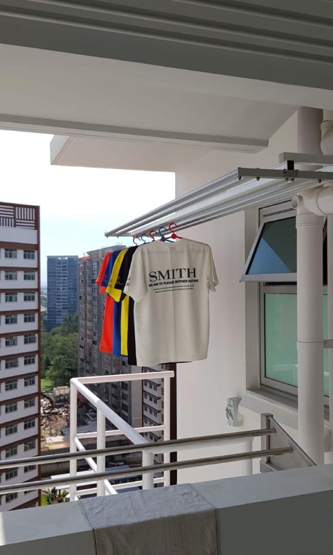 Indoor and outdoor sliding cloths laundry system for BTO Hdb (Made in ...