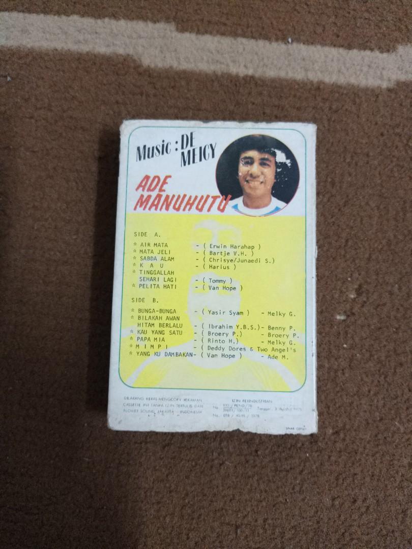 Kaset klasik/vintage indonesia Ade Manuhutu, Hobbies & Toys, Music ...