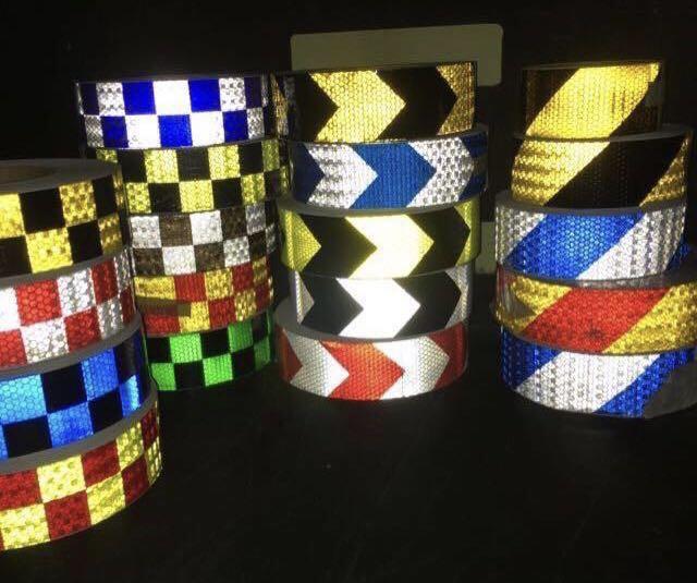 Light Reflective sticker - diamond cut - highly reflect lights in the ...