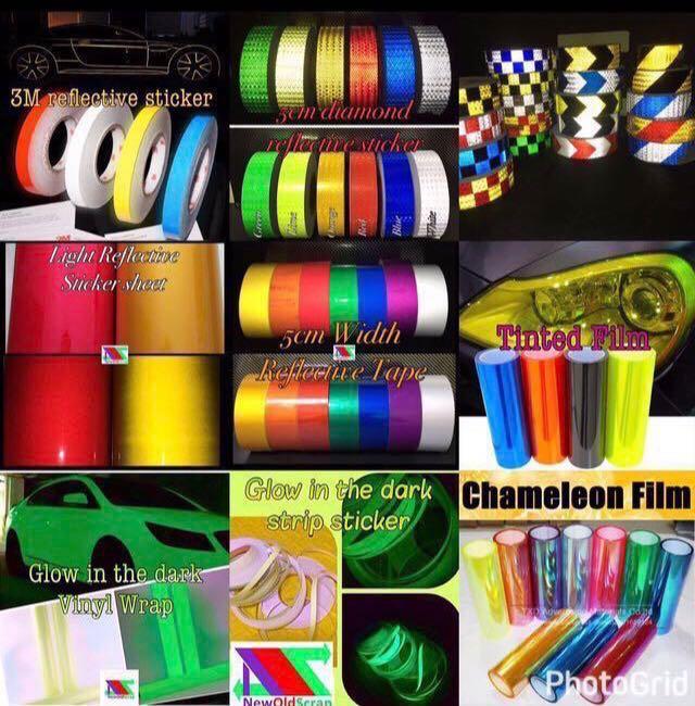 Light Reflective sticker - diamond cut - highly reflect lights in the ...