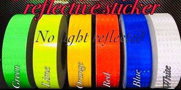 Light Reflective sticker - diamond cut - highly reflect lights in the ...