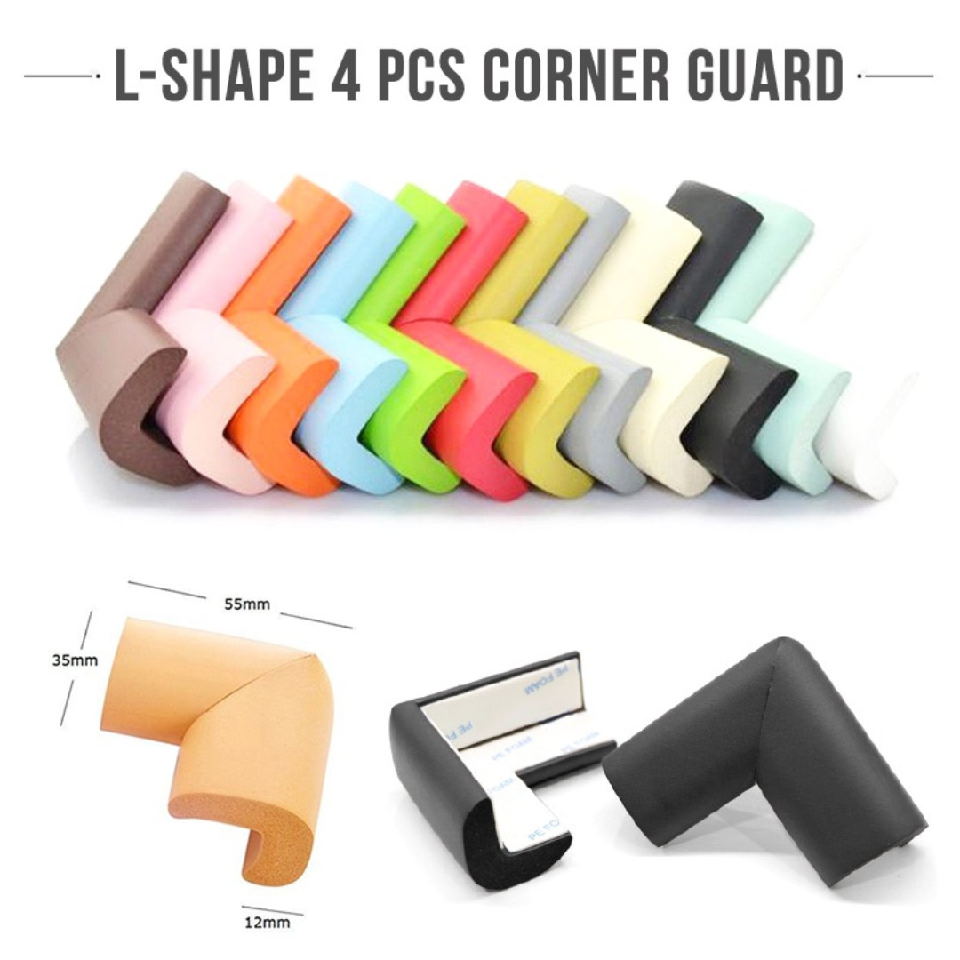 L-SHAPE CORNER PROTECTIVE GUARD FOR BABY/CHILD 4PCS SET , Babies & Kids ...