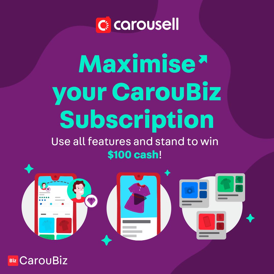 Maximise your CarouBiz Subscription. Utilise all all your features and stand to win $100 cash ...
