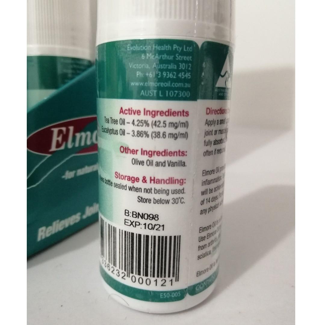 Natural Pain Relief ELMORE OIL, Beauty & Personal Care, Face, Face Care ...