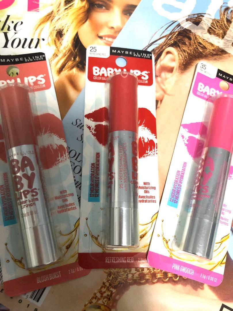 Original Maybelline BABY LIP Tint, Beauty & Personal Care, Face, Makeup ...