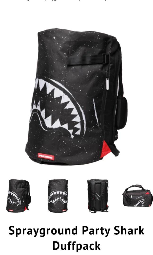 Sprayground party shark duff pack, Men's Fashion, Bags, Backpacks on ...