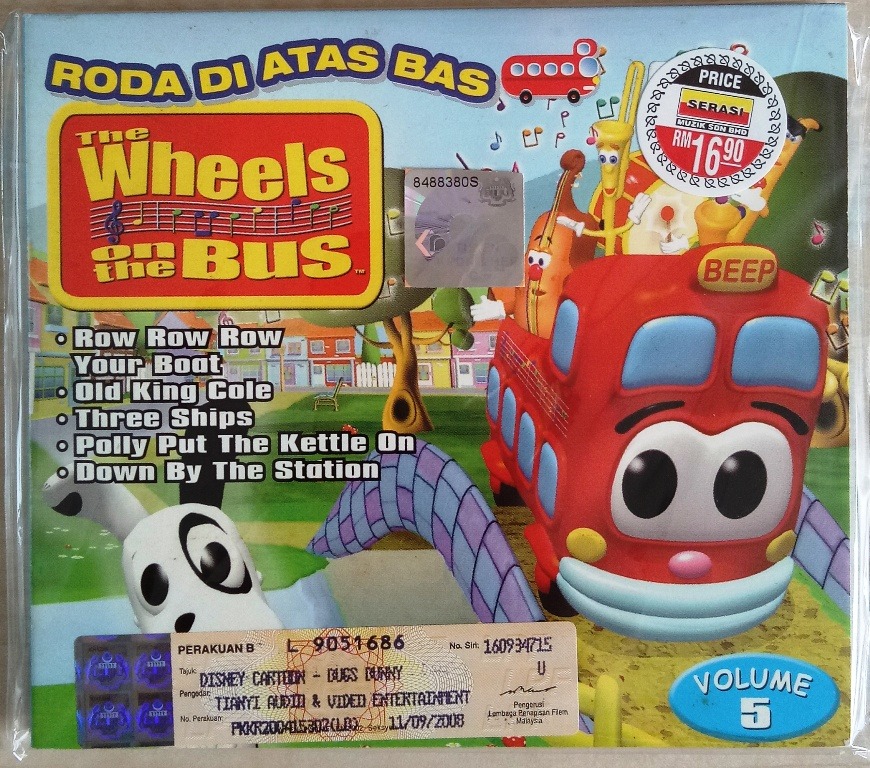 The Wheels On The Bus Vol.5 - Row Row Row Your Boat VCD Children ...