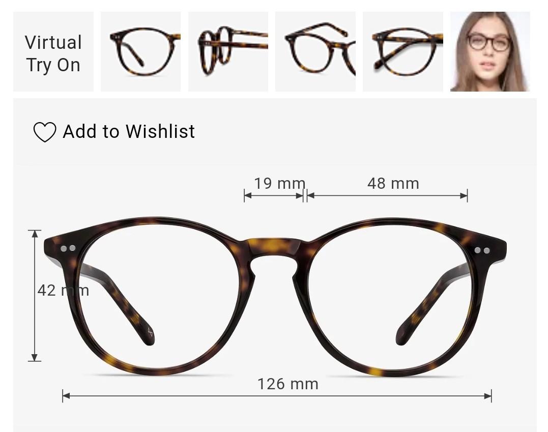 Tortoise Shell Frame Eye Wear, Men's Fashion, Watches & Accessories ...