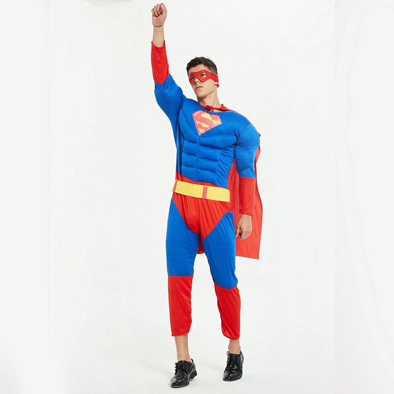 Adult Superhero Movie Man of Captain America Muscle Superman, Men's ...