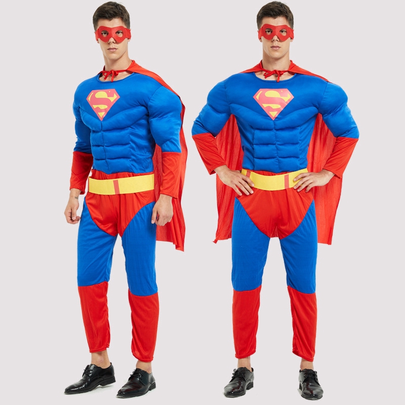 Adult Superhero Movie Man of Captain America Muscle Superman, Men's ...