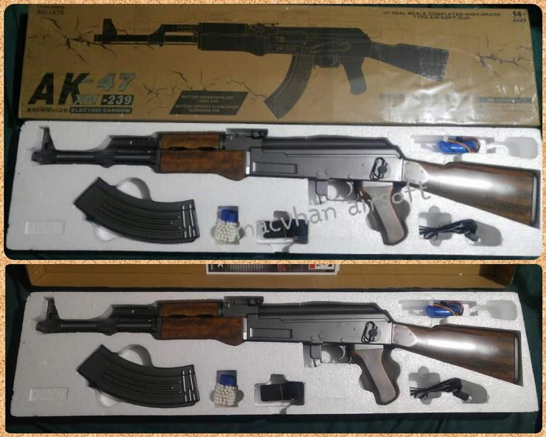 Aeg Ak Battery Operated Full Abs Body. COD Metro manila, Hobbies & Toys ...